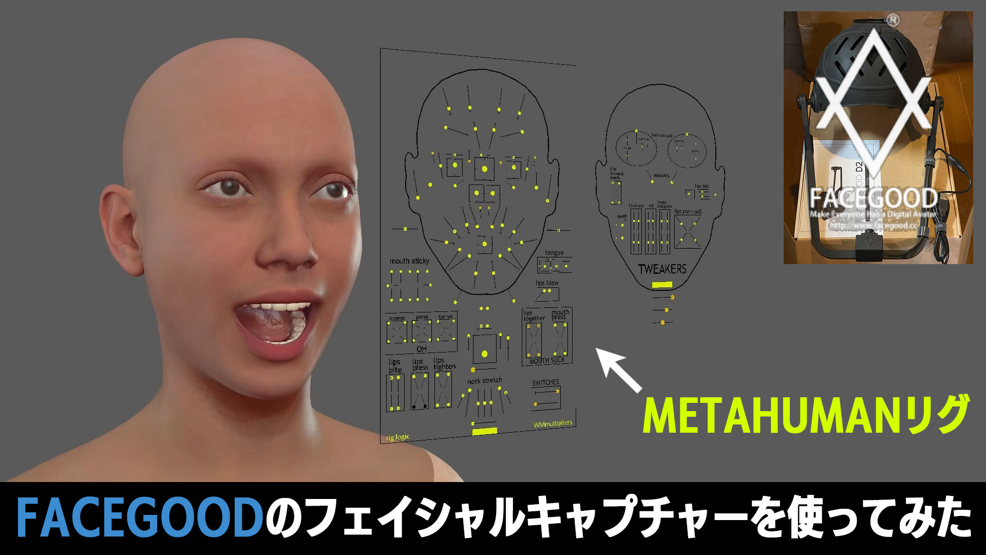 FACEGOODのフェイシャルキャプチャーを使ってみた – Hidyboy's Blog